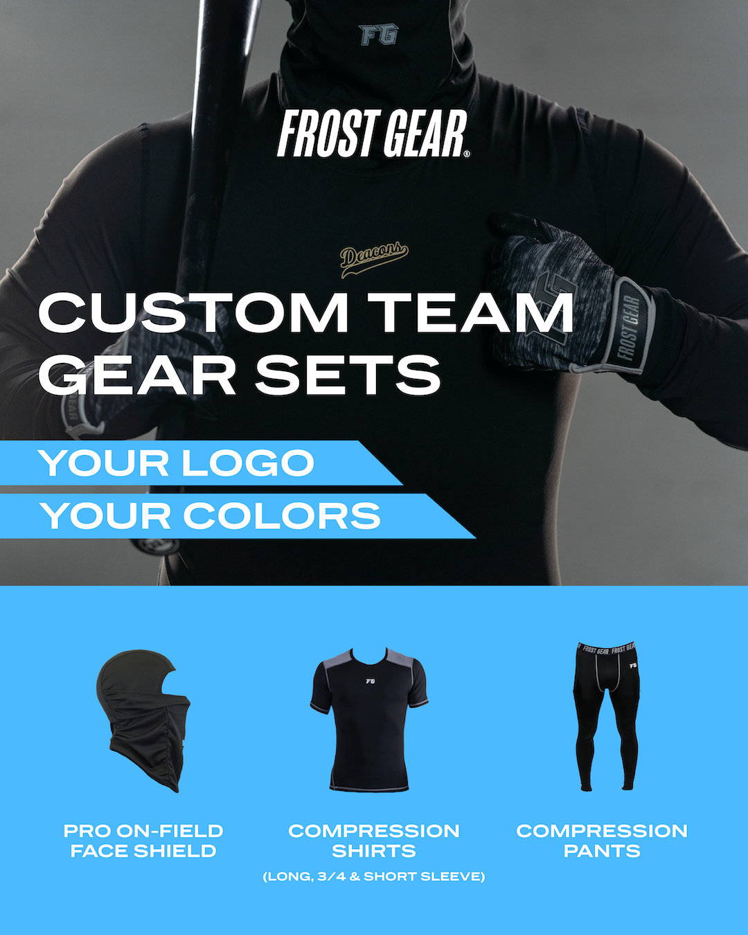Custom Team Compression Gear | Frost Gear Baseball & Softball - Frost Gear Sports